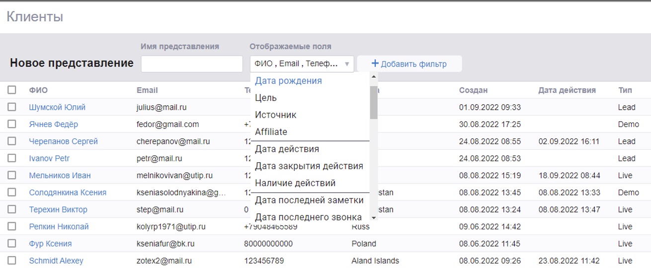 Tools for Monitoring the Corporate Work in the UTIP CRM